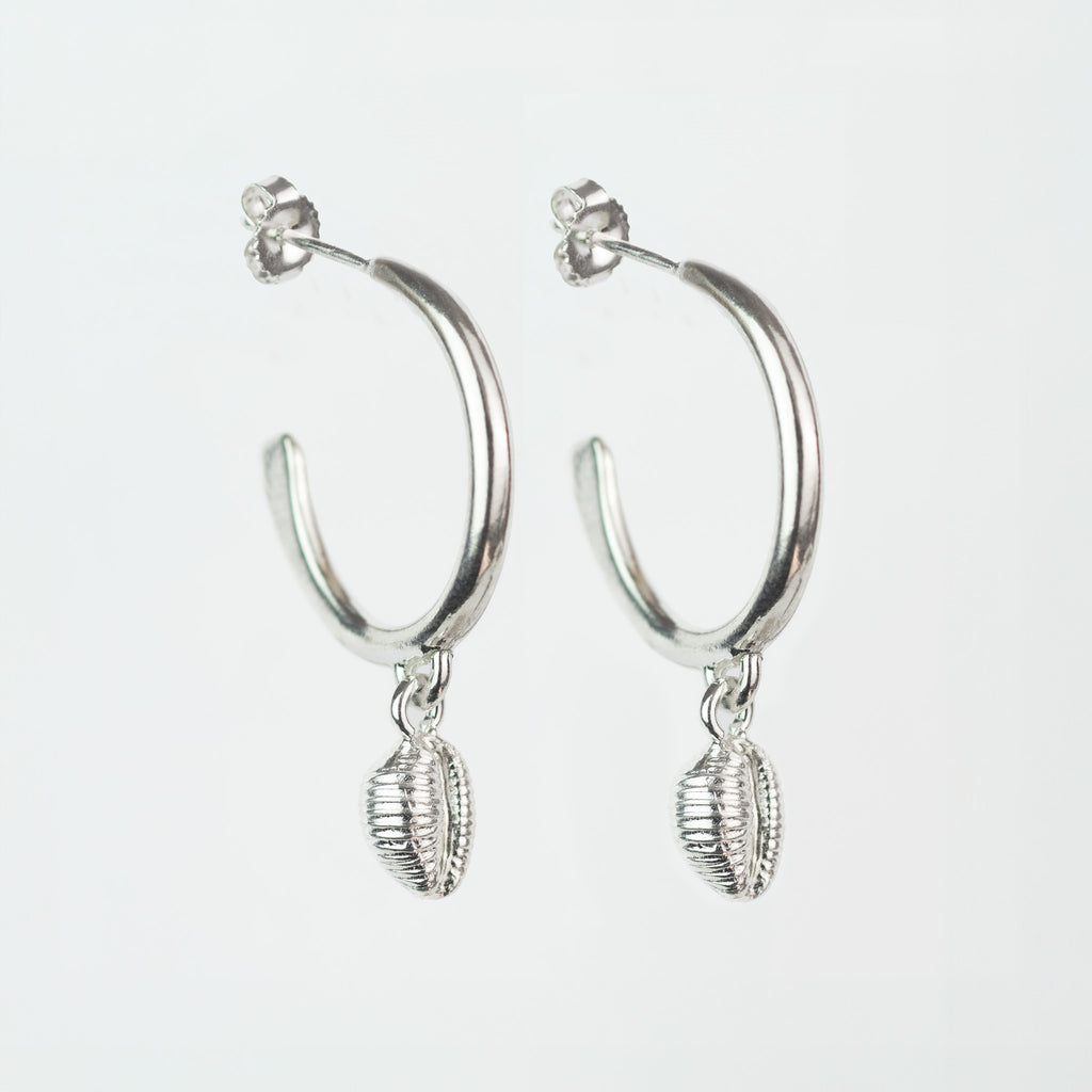 Silver Cockle Hook Earrings – Alison Moore Designs