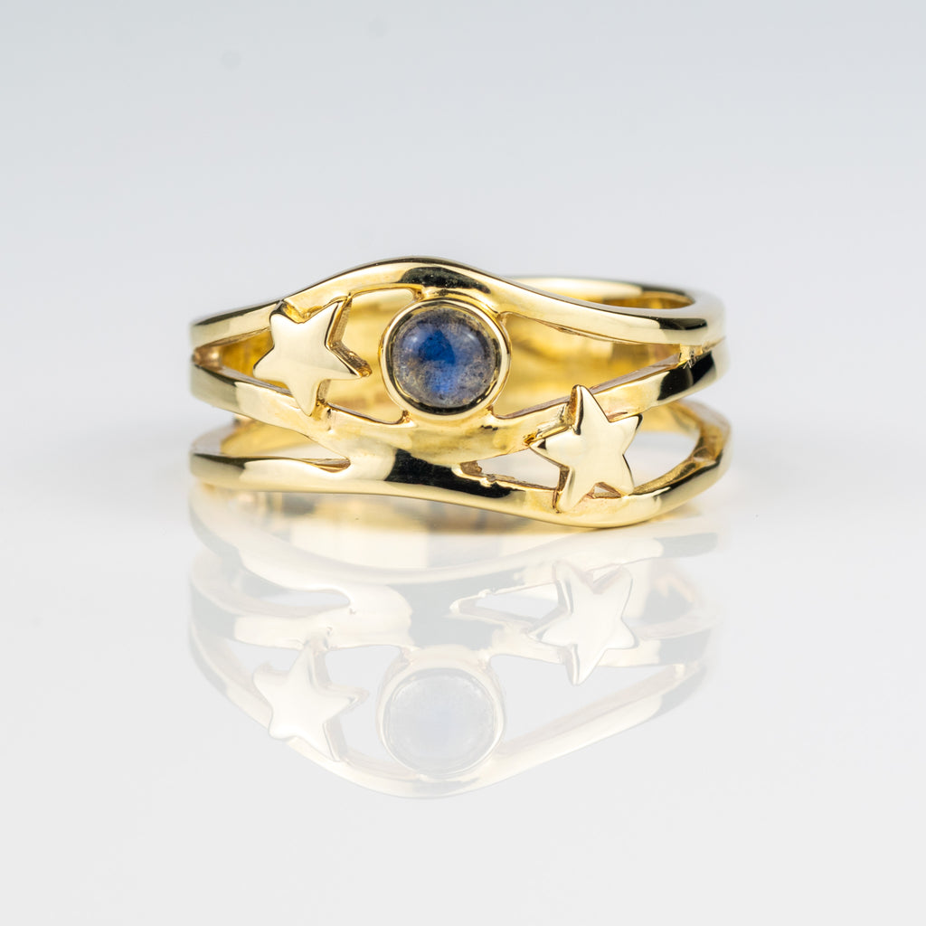 Solid Gold Northern Lights Ring – Alison Moore Designs