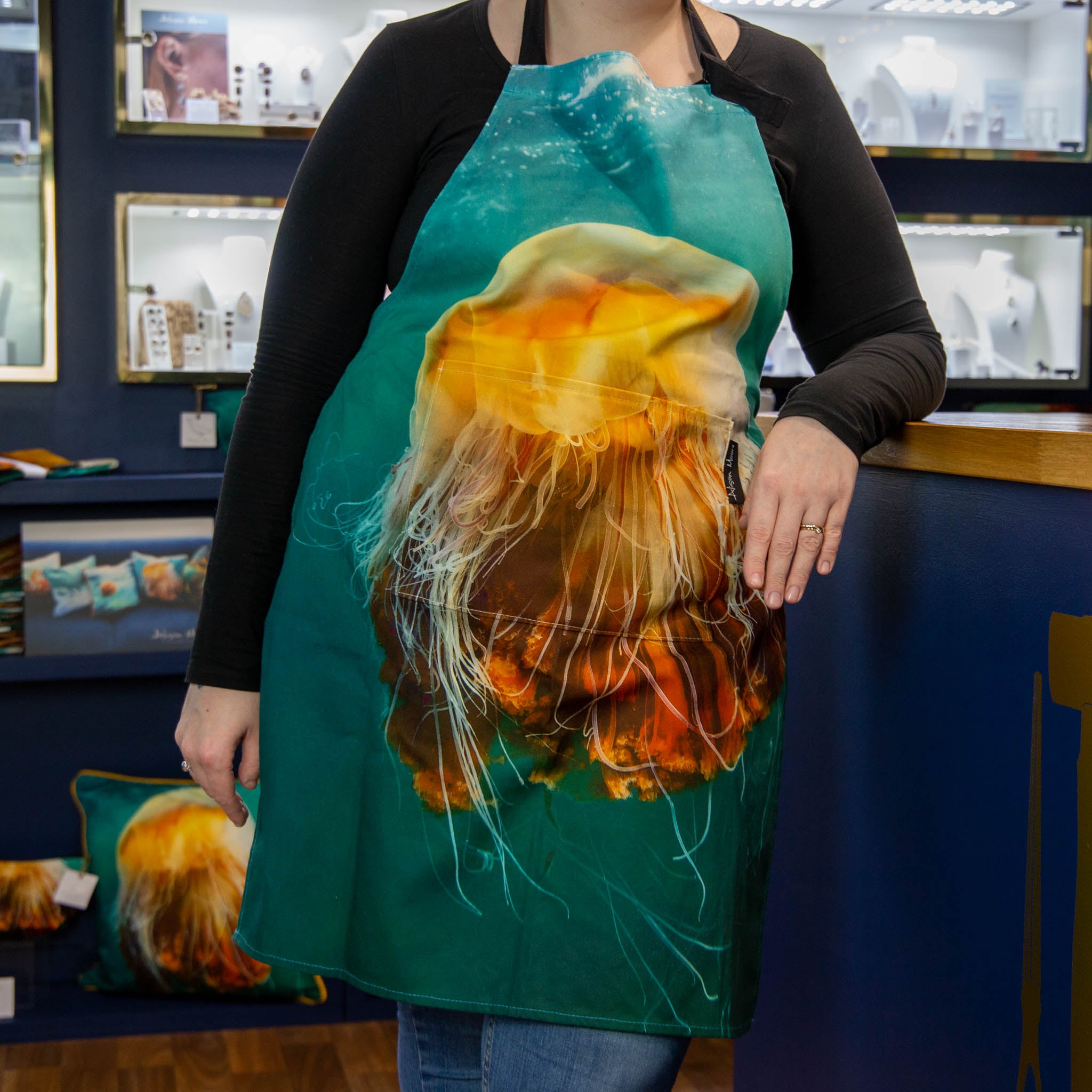 Underwater Apron - Lion's Mane – Alison Moore Designs